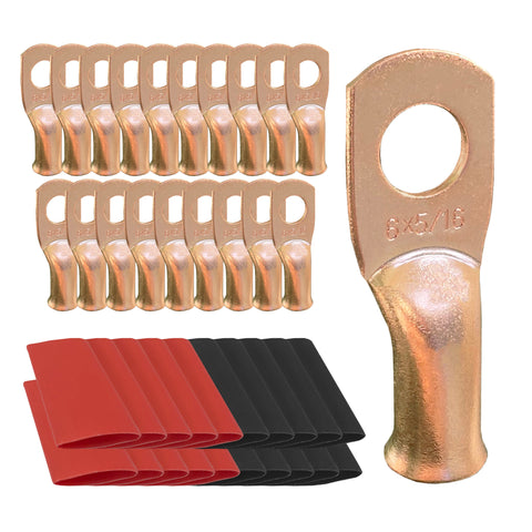 Battery Lugs, Copper Wire Lugs, Heavy Duty Battery Cable Ends, Tubular ...