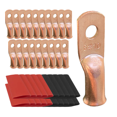 Battery Lugs, Copper Wire Lugs, Heavy Duty Battery Cable Ends, Tubular – Automotive Authority