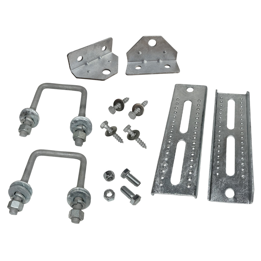 8" Galvanized Swivel Top Bunk Bracket Kit with Hardware for Boat Trail ...