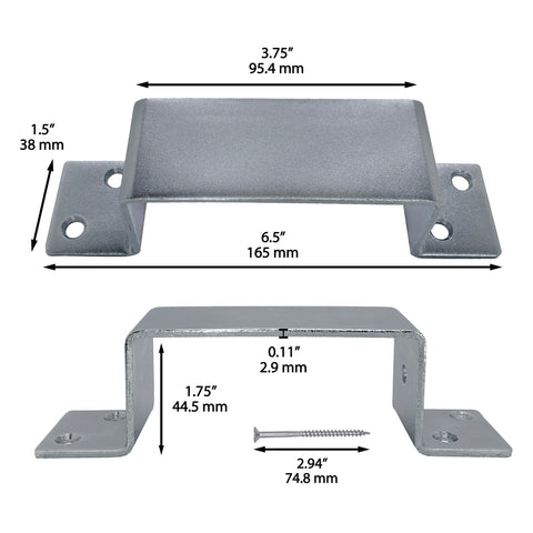 Heavy Duty 2x4 Door Barricade Brackets |1 Pair Closed Bar Holder with ...