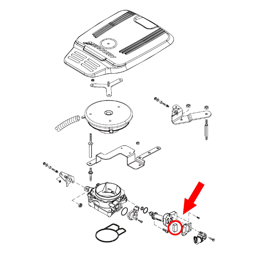 Intake Air Control IAC Filter Replacement For MerCruiser Mercury Quick ...