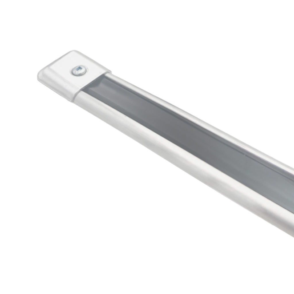 White RV Camper Trailer Aluminum Extrusion Flat End Cap for Vinyl Trim ...