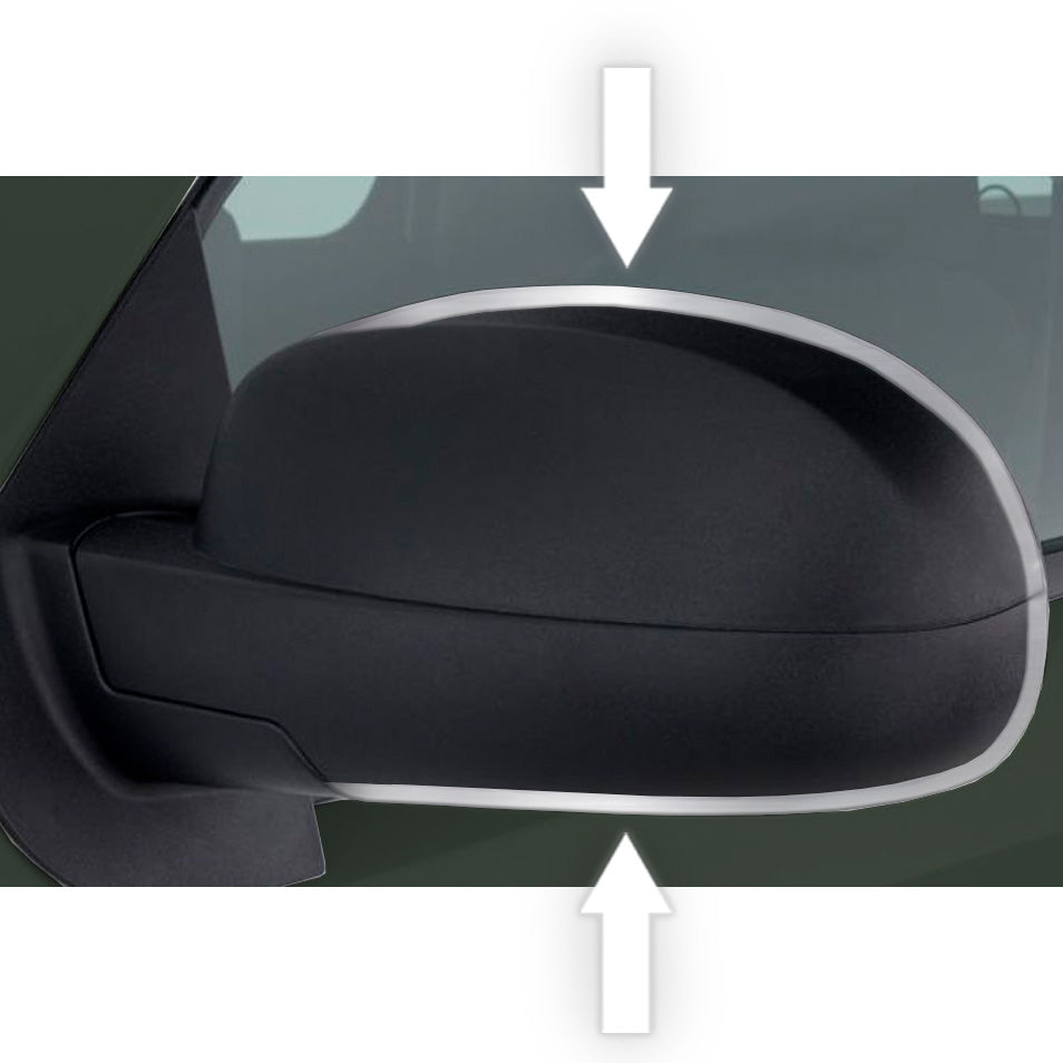 Universal Chrome Side Mirror Accent Trim Molding - Fits All Models ...