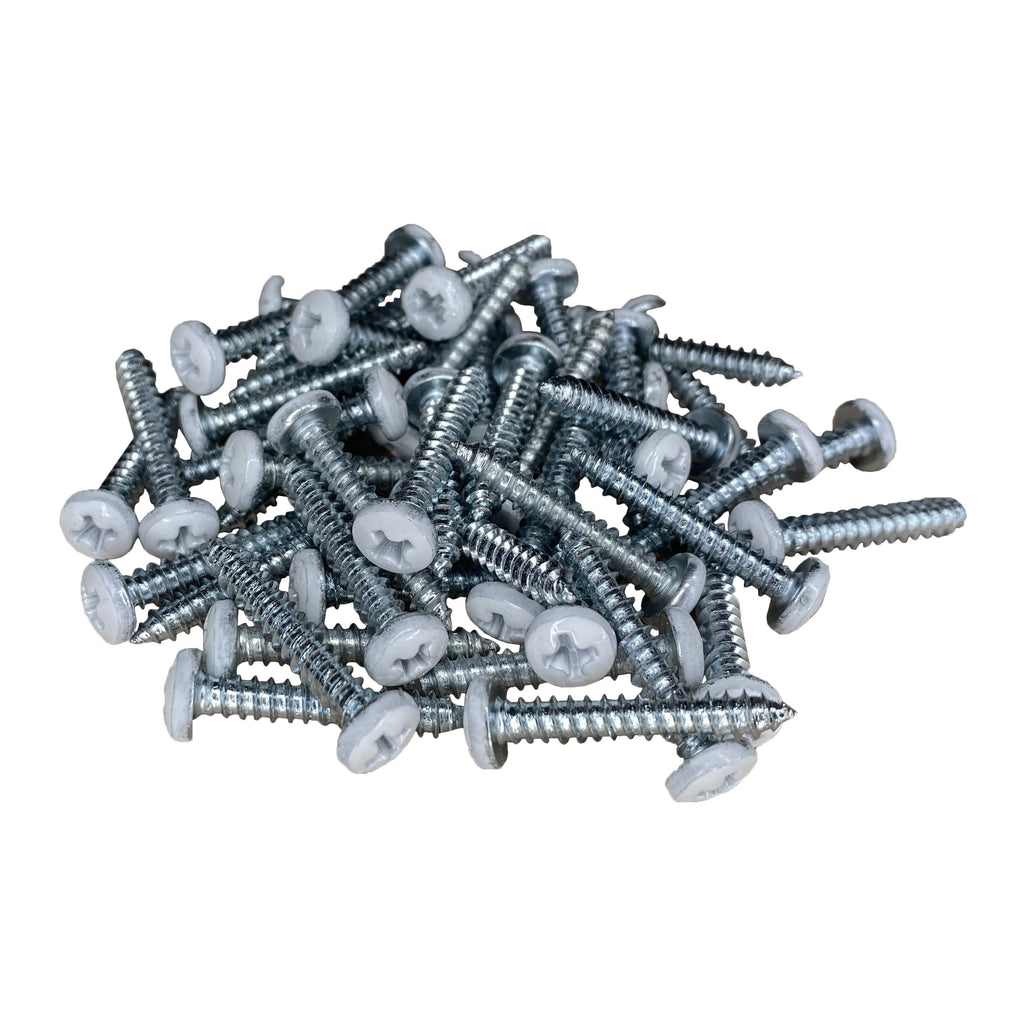 #8 x 1" White Pan Head Metal RV Screws | Phillips Drive | 1 Inch RV In ...